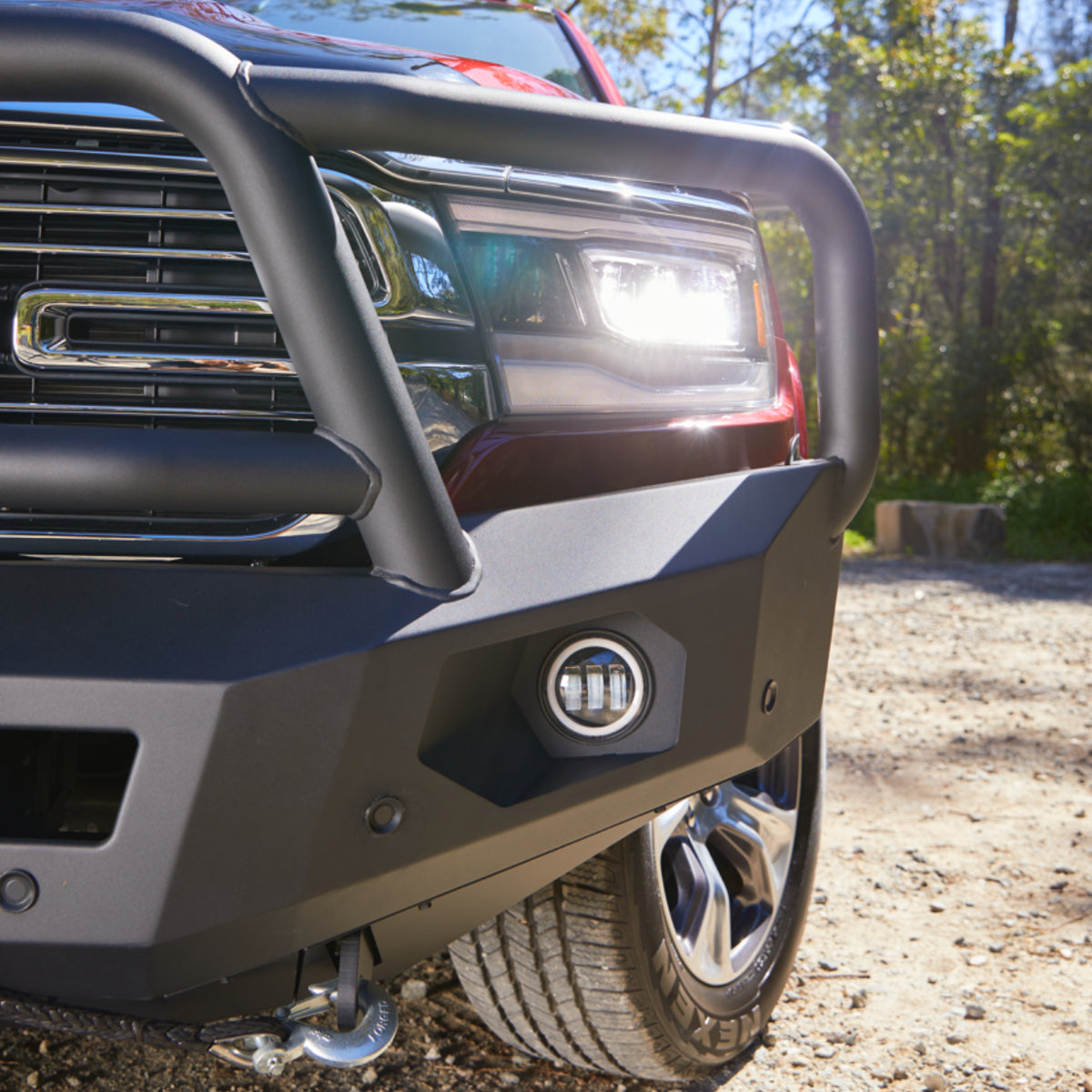Dodge Ram 1500 DT (2020-2025) Upfitter Heavy Duty TRIPLE LOOP Bullbar ...