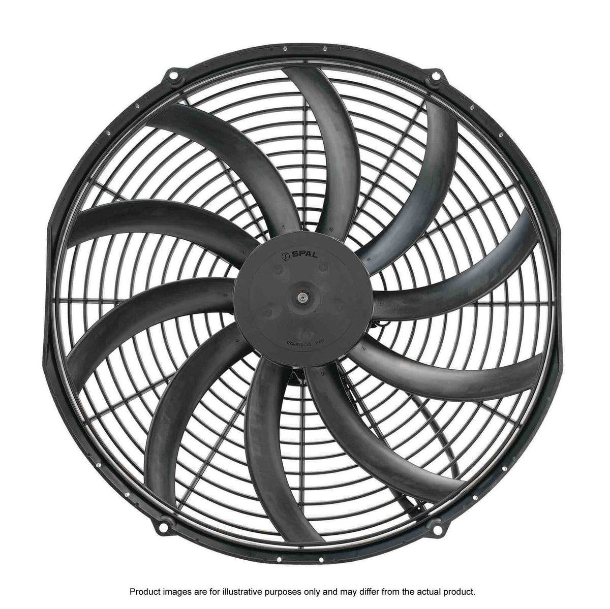 SPAL Universal Fan 16" Fan Skew Blade Push 12V (1959CFM) (88mm Deep ...