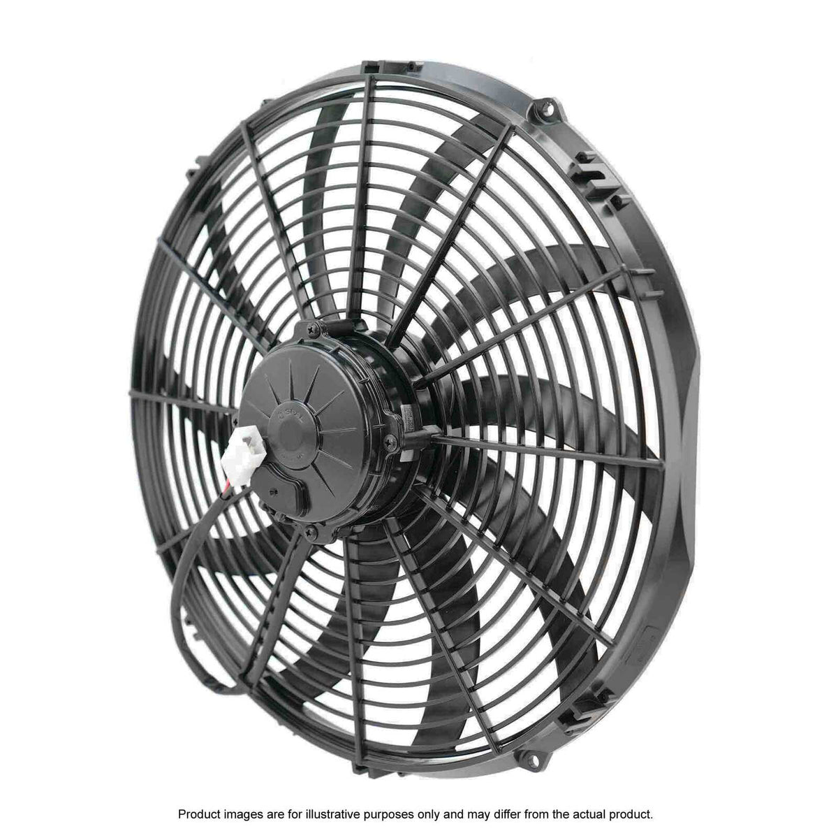 SPAL Universal Fan 16" Fan Skew Blade Push 12V (1959CFM) (88mm Deep ...