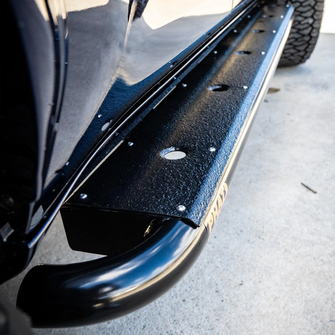 Toyota Landcruiser 200 Series (2007-2021) (FLAT) Phat Bars Rock Slider ...