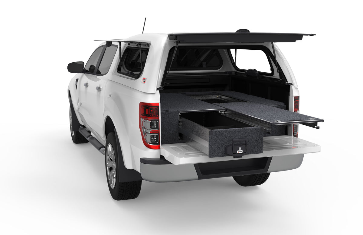 Ford Ranger (2011-2015) PXI 4WD Interiors Single Roller Floor Drawers ...