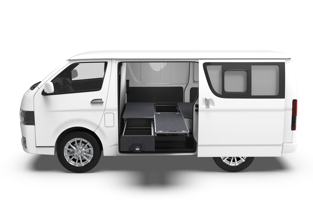 Toyota Hiace (2005-2019) Side Access 4WD Interiors Single Roller Floor ...