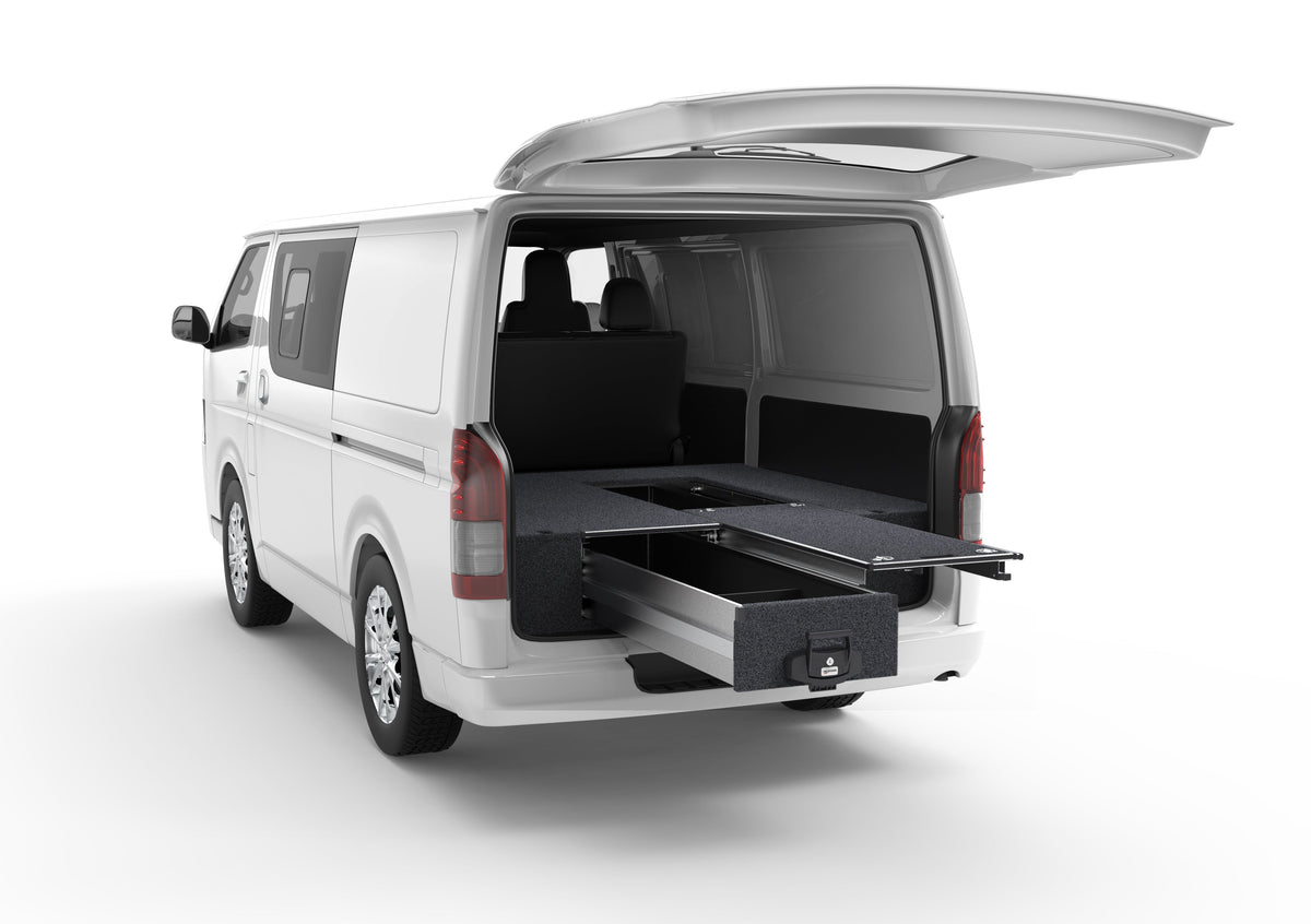 Toyota Hiace (2005-2019) Rear Access 4WD Interiors Single Roller Floor ...