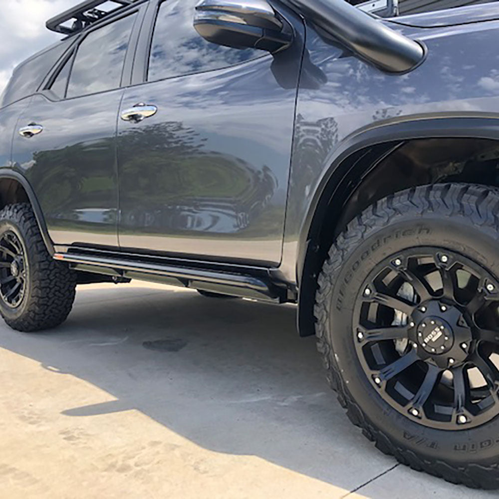 Toyota Fortuner (2005-2025) (ANGLED) Phat Bars Rock Sliders/Side Steps ...