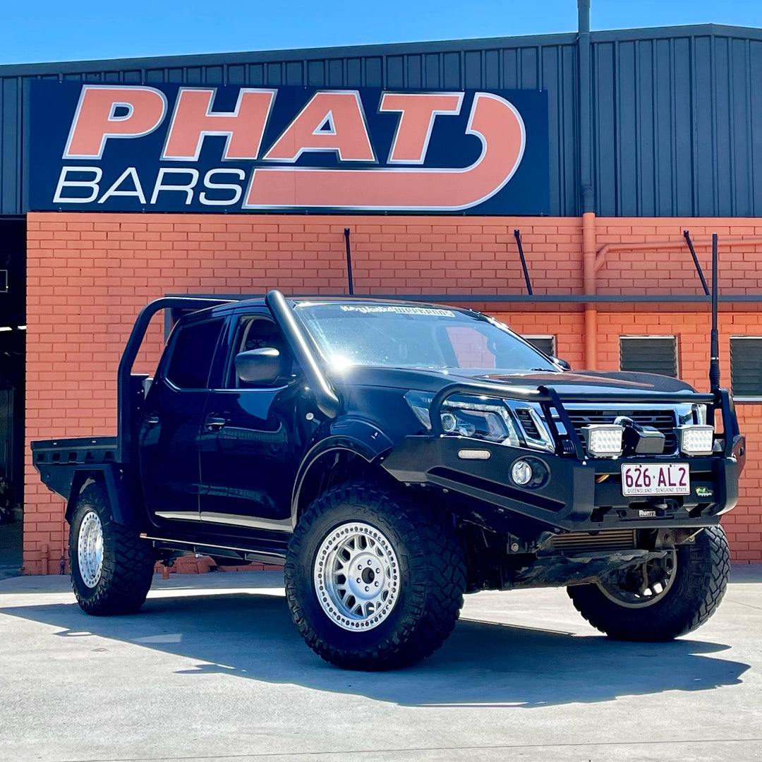 Nissan Navara (2015-2023) NP300 D23 (ANGLED) Phat Bars Rock Sliders/Si ...