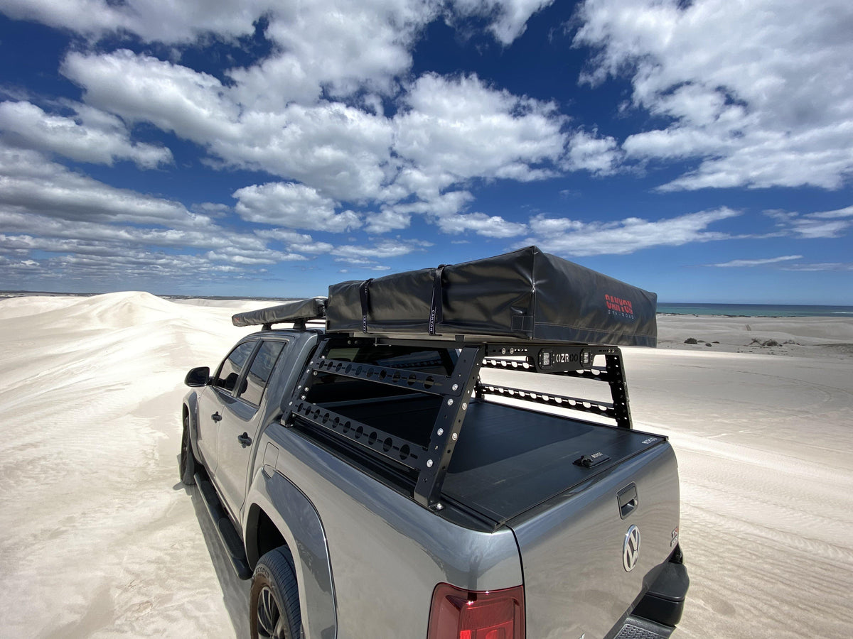Rooftop Tent/ Tub Rack/ Rollercover Package - 2 Person Soft Shell Tent ...